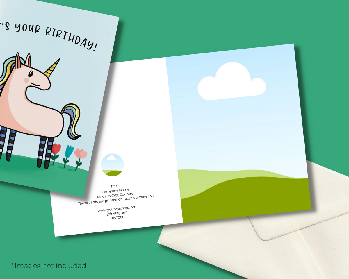 A2 Greeting Card Template | Canva Template | Customize | Editable Canv